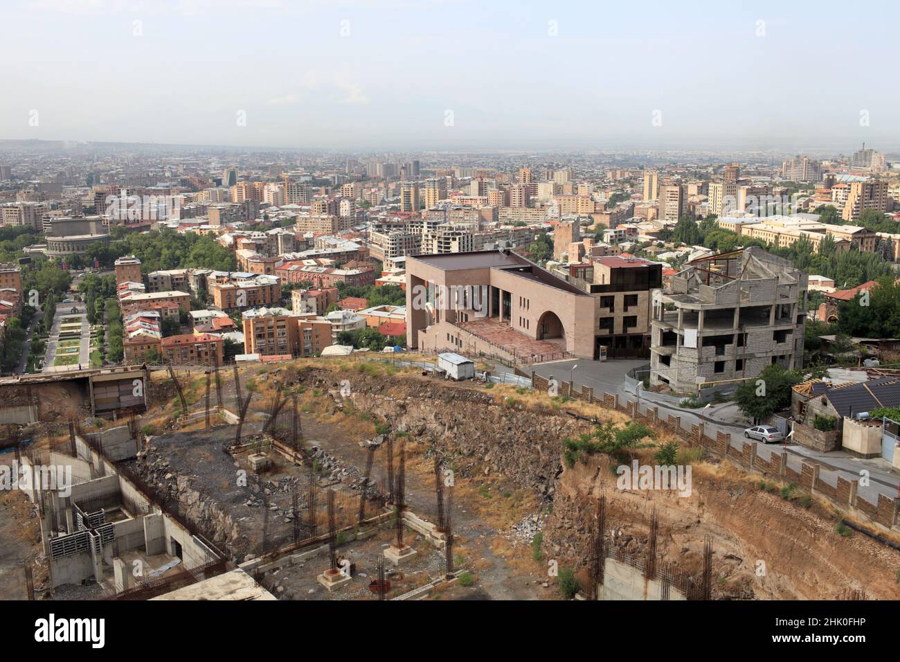 The construction in Yerevan in the morning, Armenia Stock Photo - Alamy