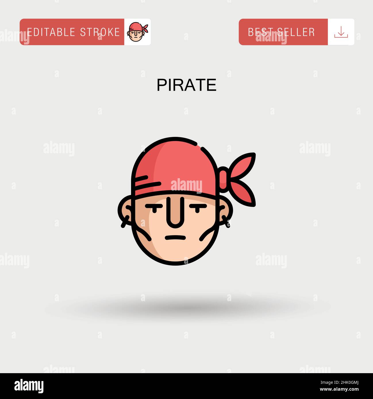 Pirate Simple vector icon Stock Vector Image & Art - Alamy