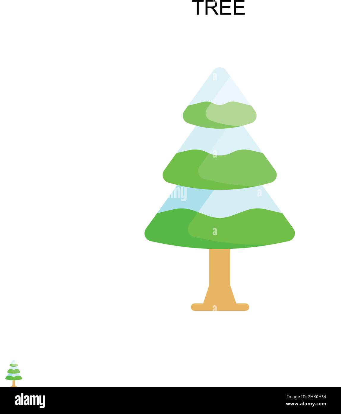 Tree Simple vector icon. Illustration symbol design template for web ...