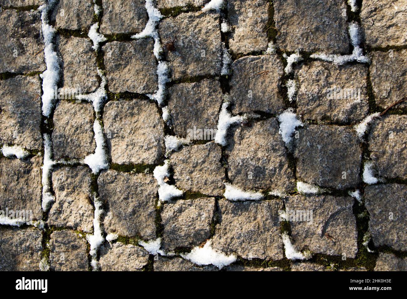 Cobblestone with grass texture hi-res stock photography and images - Alamy