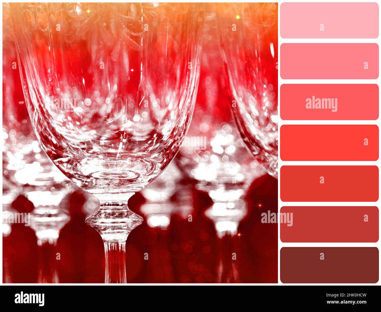 Shades of red color Cut Out Stock Images & Pictures - Alamy