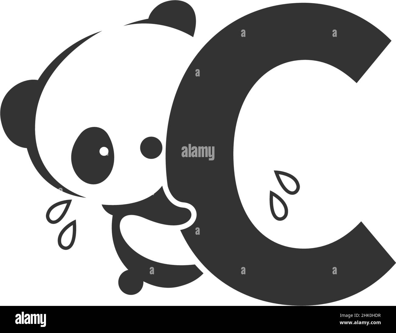 Cartoon letter c Black and White Stock Photos & Images - Alamy