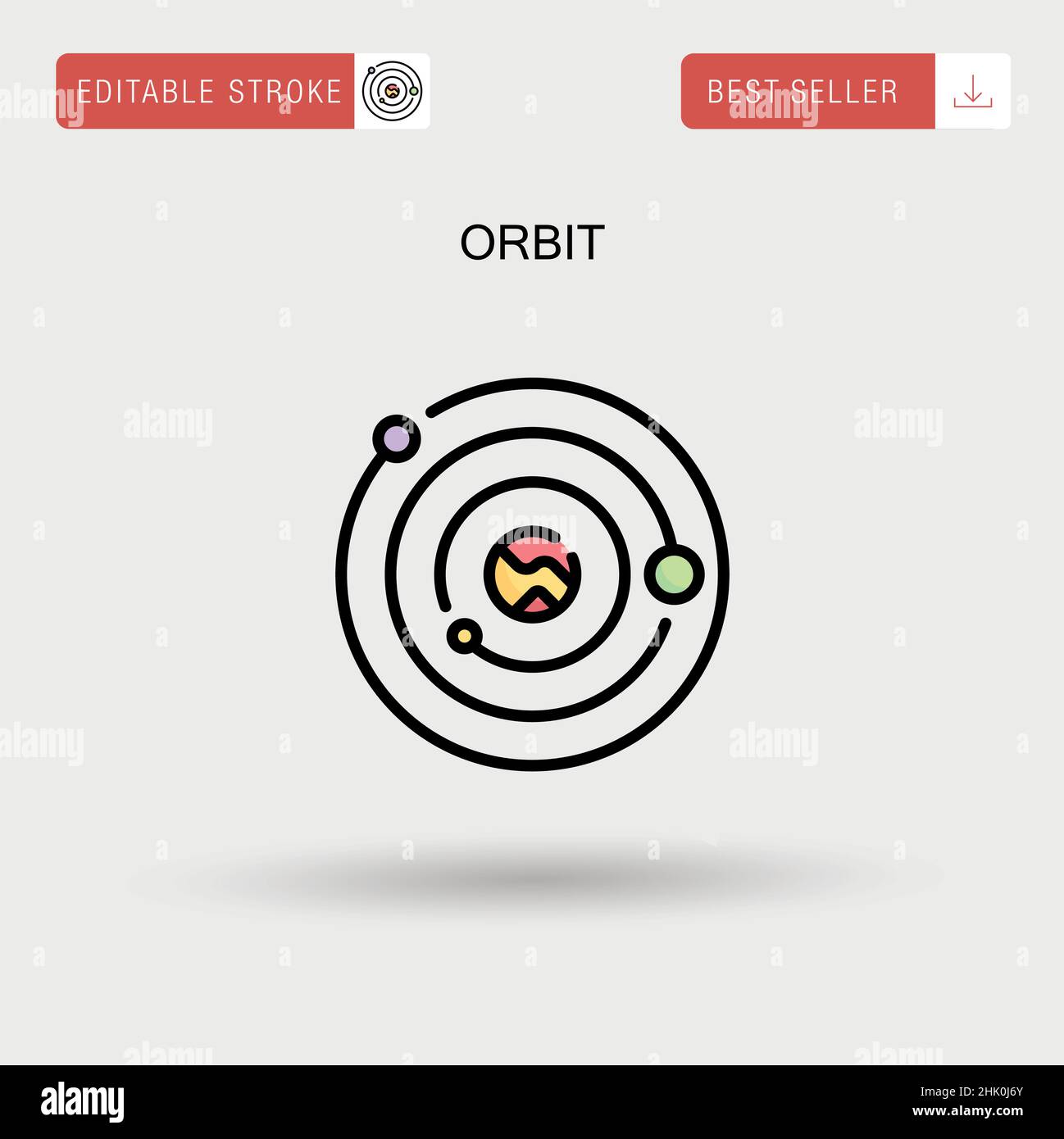 Orbit icon hi-res stock photography and images - Alamy