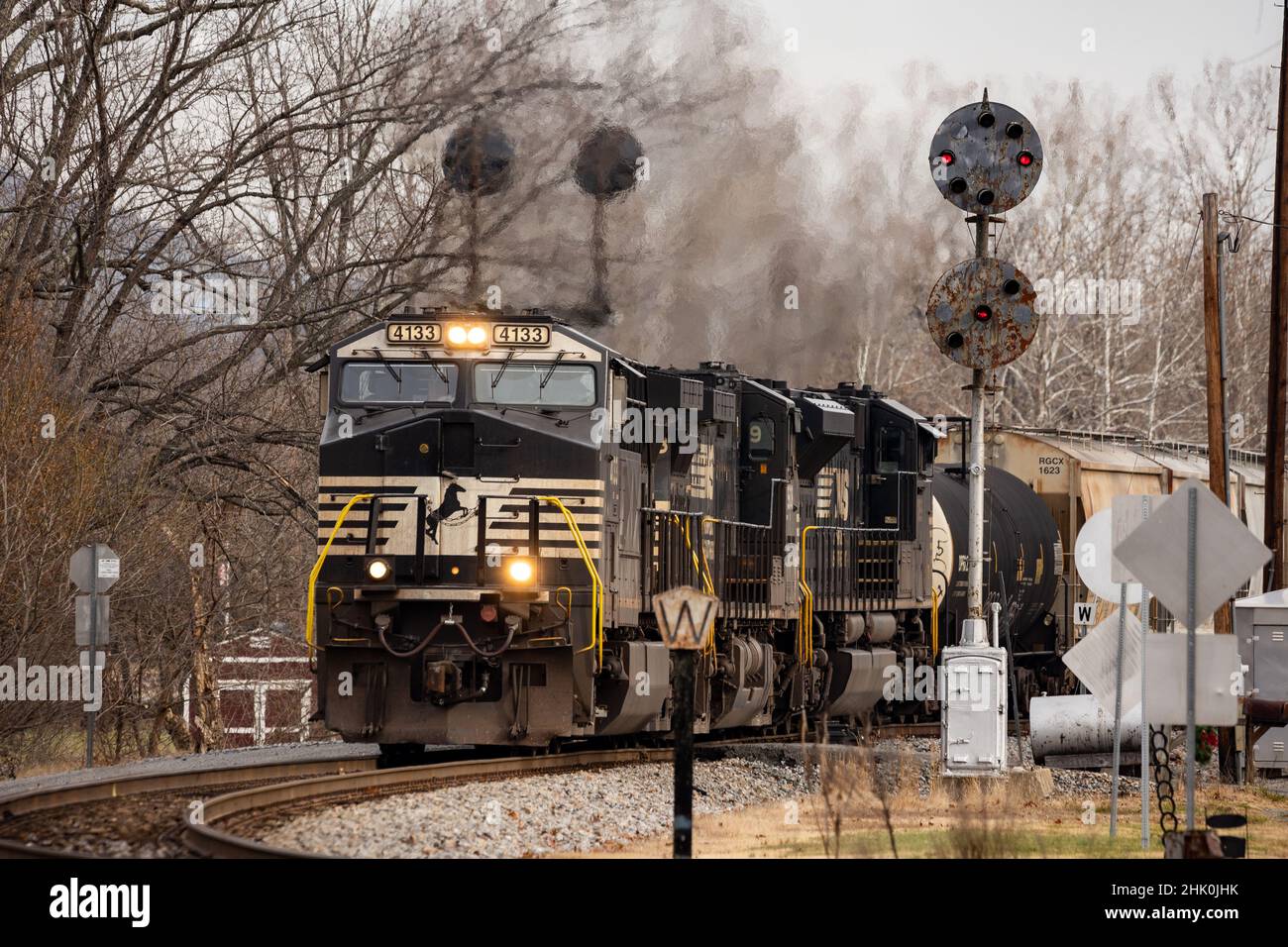 Historic Norfolk and Western signals still standing as a Norfolk ...