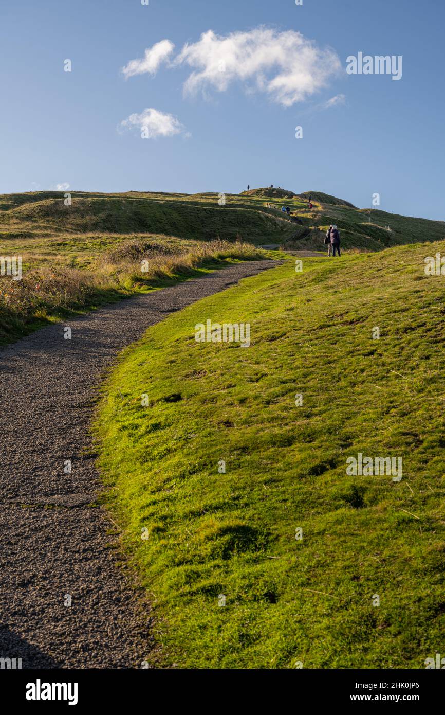 Path up to The British Camp in the Malvern Hills Stock Photo - Alamy