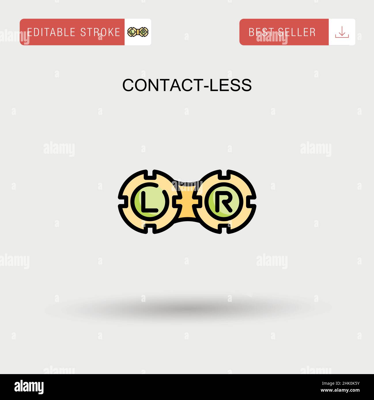 Contact-less Simple vector icon Stock Vector Image & Art - Alamy