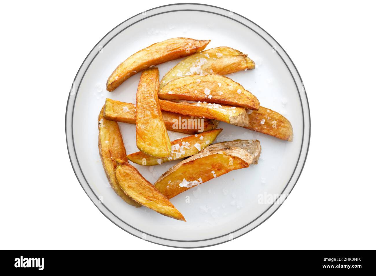 Thick cut potato chips with skin Stock Photo - Alamy