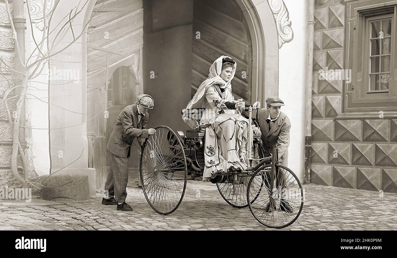 Bertha Benz into a Model III, with her two sons. She headed 106 km to ...