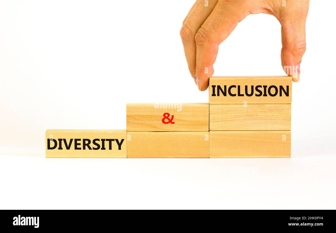 D and I, Diversity and inclusion symbol. Concept words D and I ...