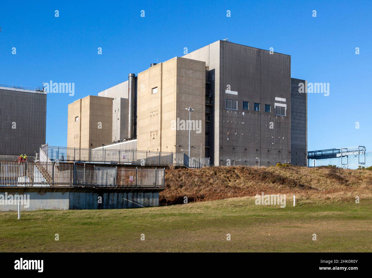 Decommissioned magnox nuclear power station of Sizewell A, Suffolk ...