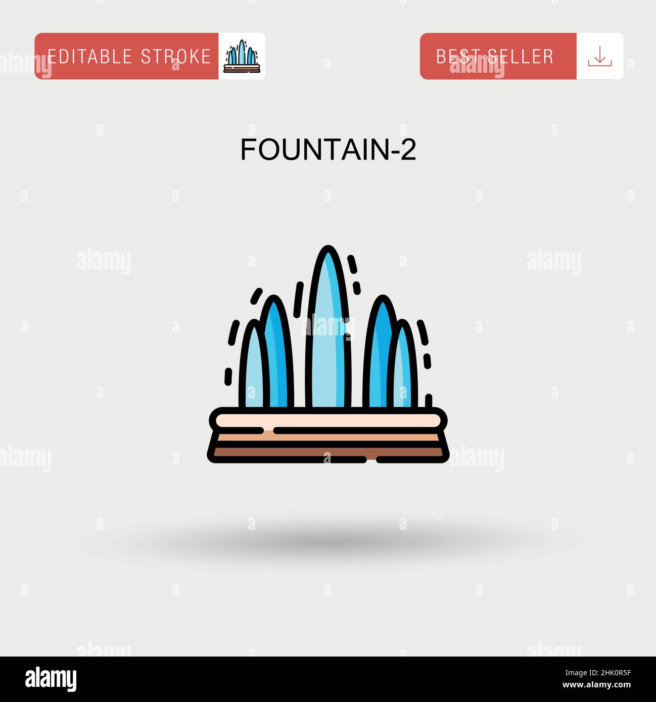 Fountain-2 Simple vector icon Stock Vector Image & Art - Alamy