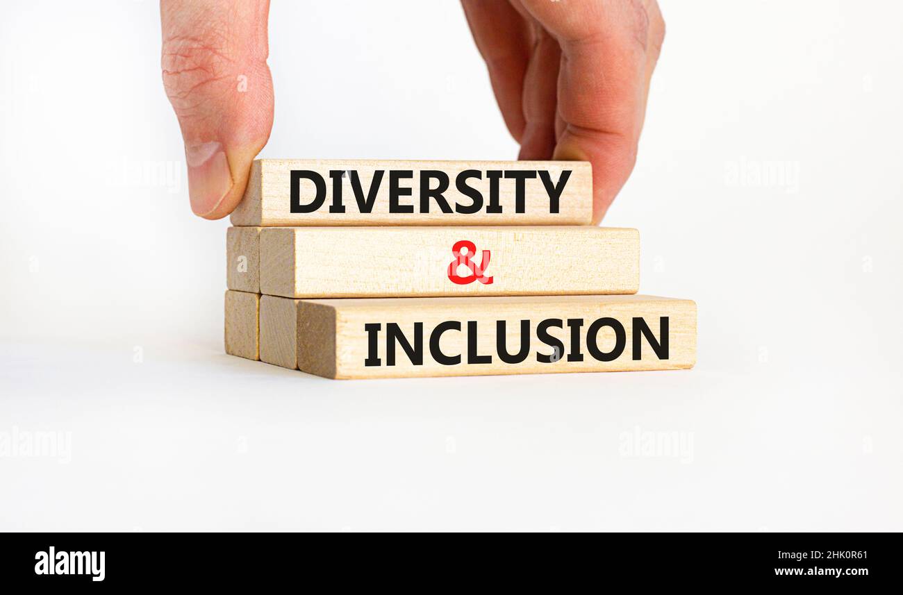 D and I, Diversity and inclusion symbol. Concept words D and I ...
