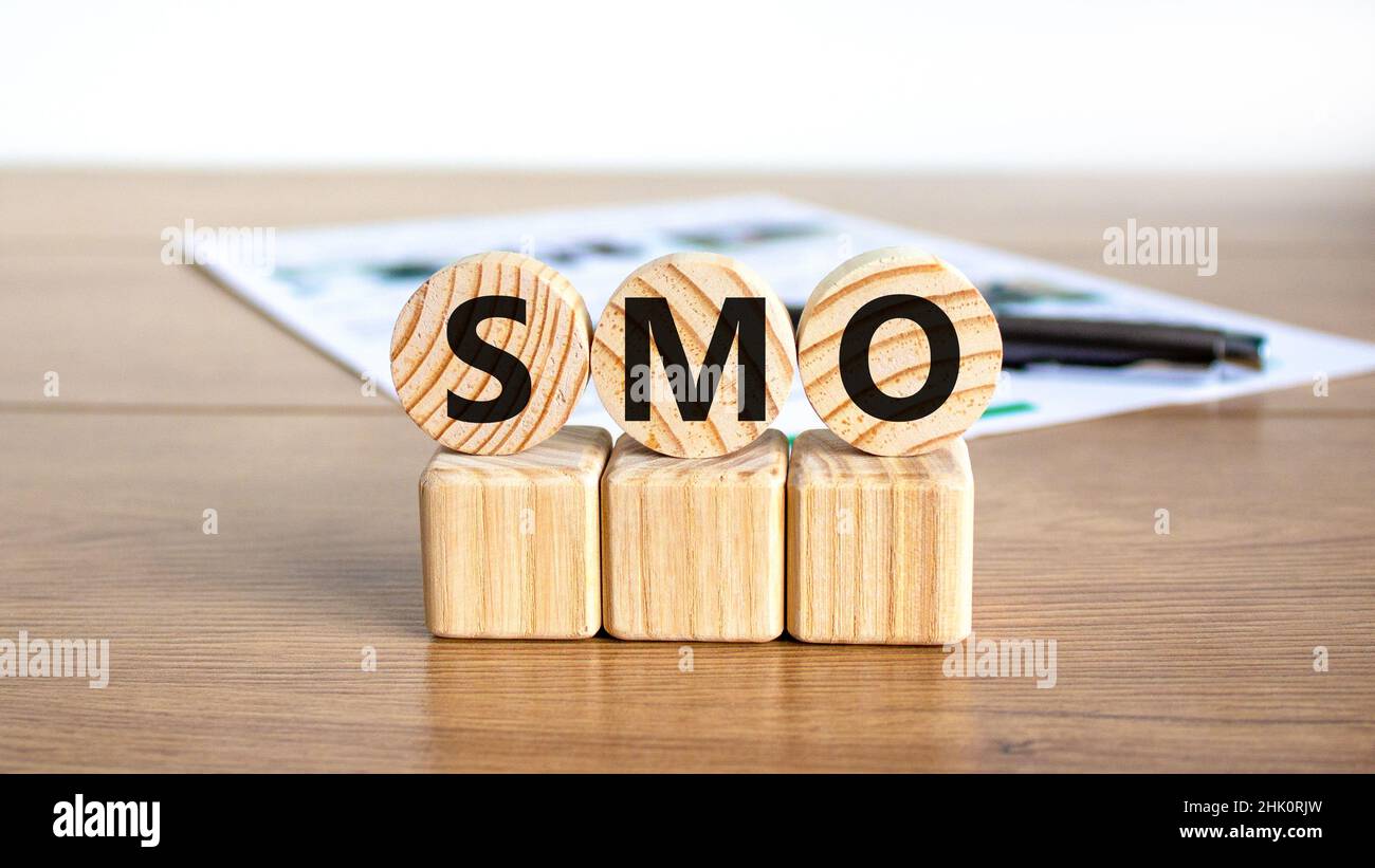 SMO, social media optimization symbol. Concept word SMO - social media ...