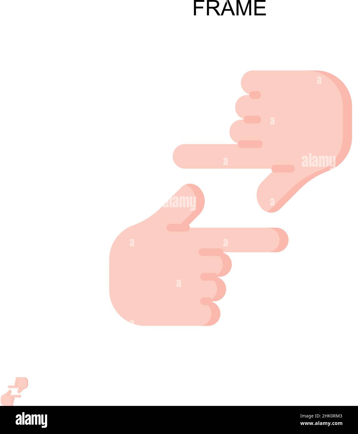 Frame Simple vector icon. Illustration symbol design template for web ...