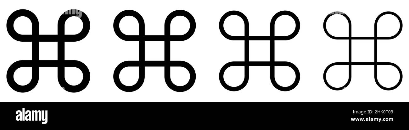 Command icon set Stock Vector Image & Art - Alamy