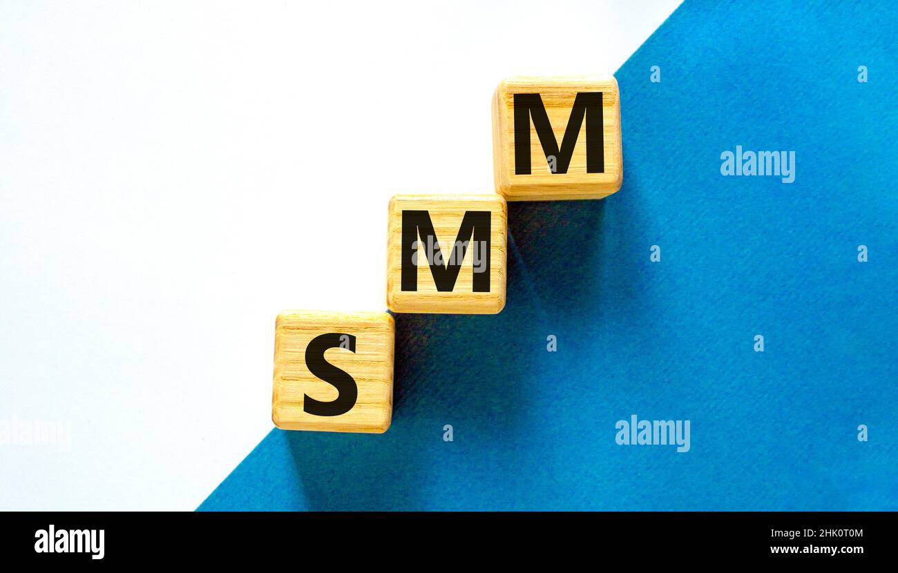 SMM, social media marketing symbol. Concept word SMM social media ...