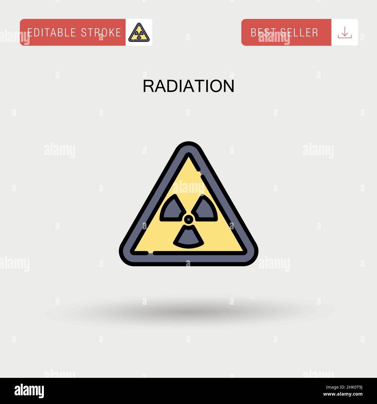 Radiation Simple vector icon Stock Vector Image & Art - Alamy