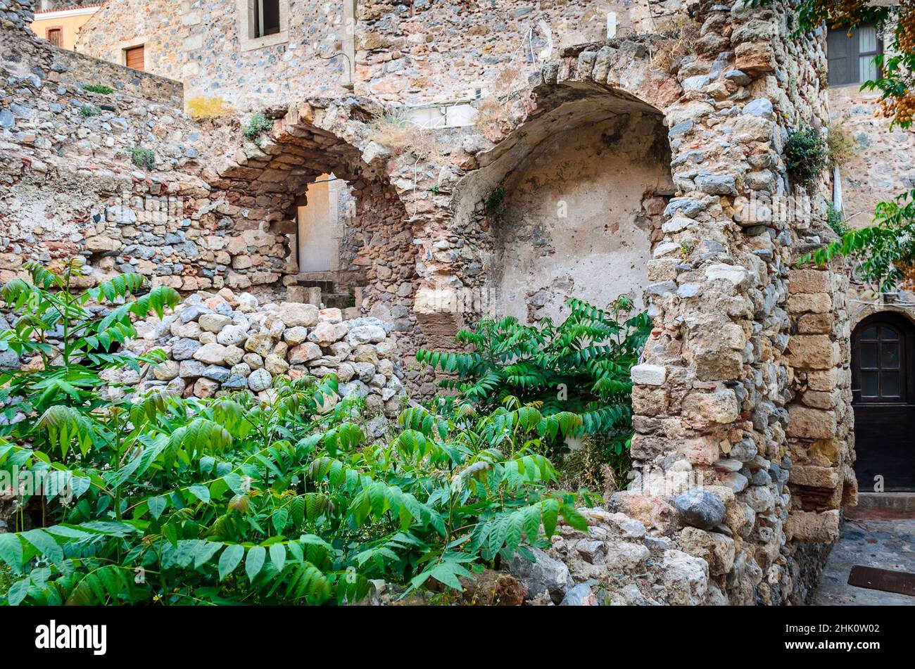 Ancient Medieval Ruins of a Stone Building from Byzantine Era ...
