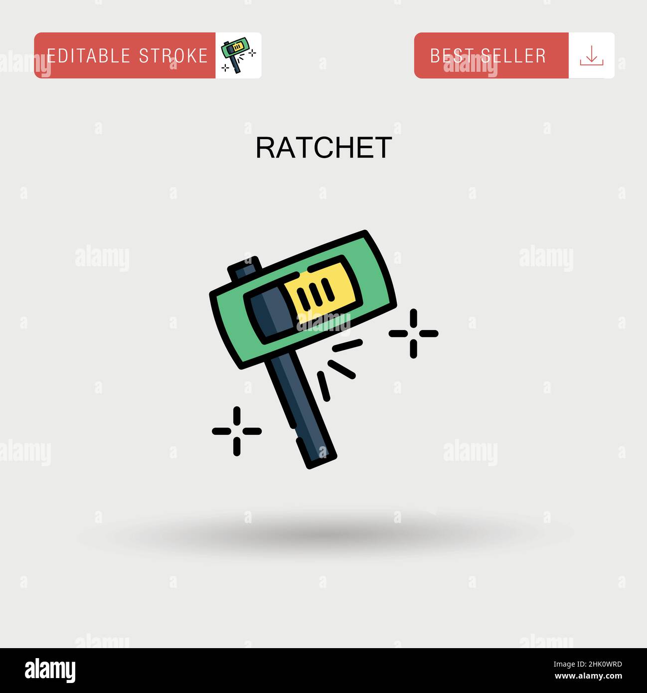 Ratchet Simple vector icon Stock Vector Image & Art - Alamy