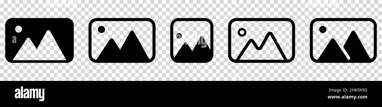 Picture icon set Stock Vector Image & Art - Alamy