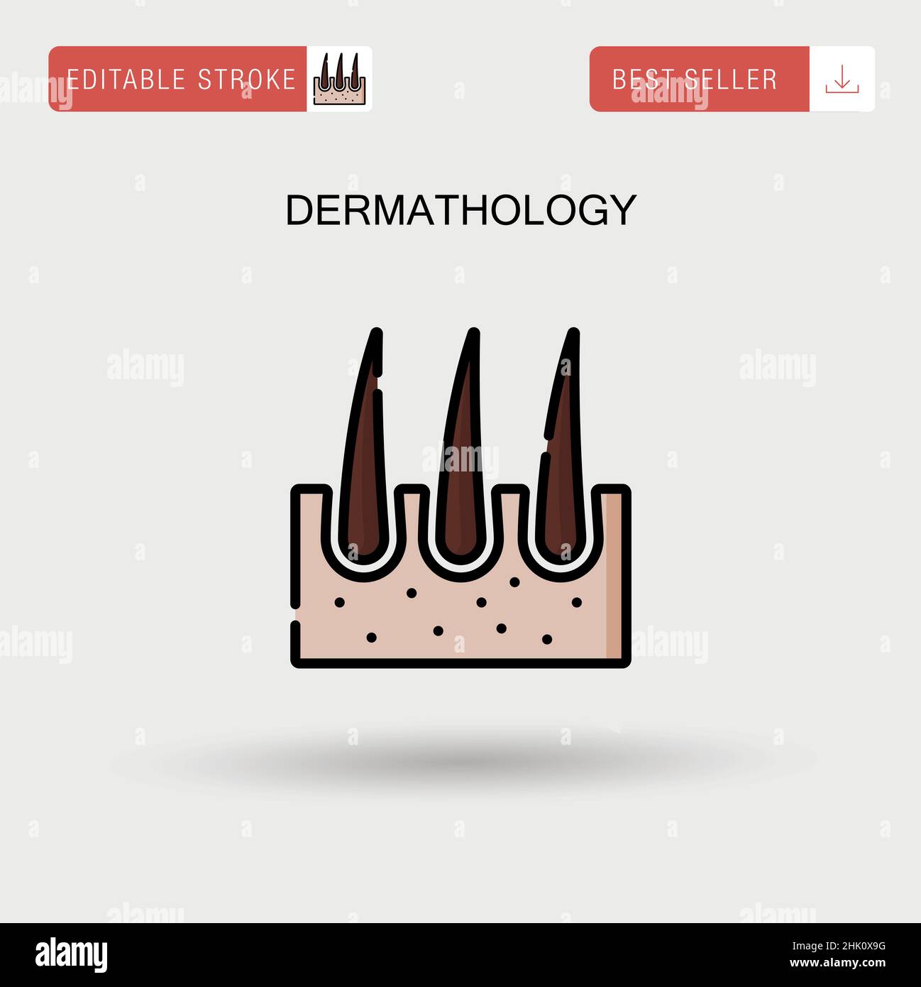 Dermathology Simple vector icon Stock Vector Image & Art - Alamy