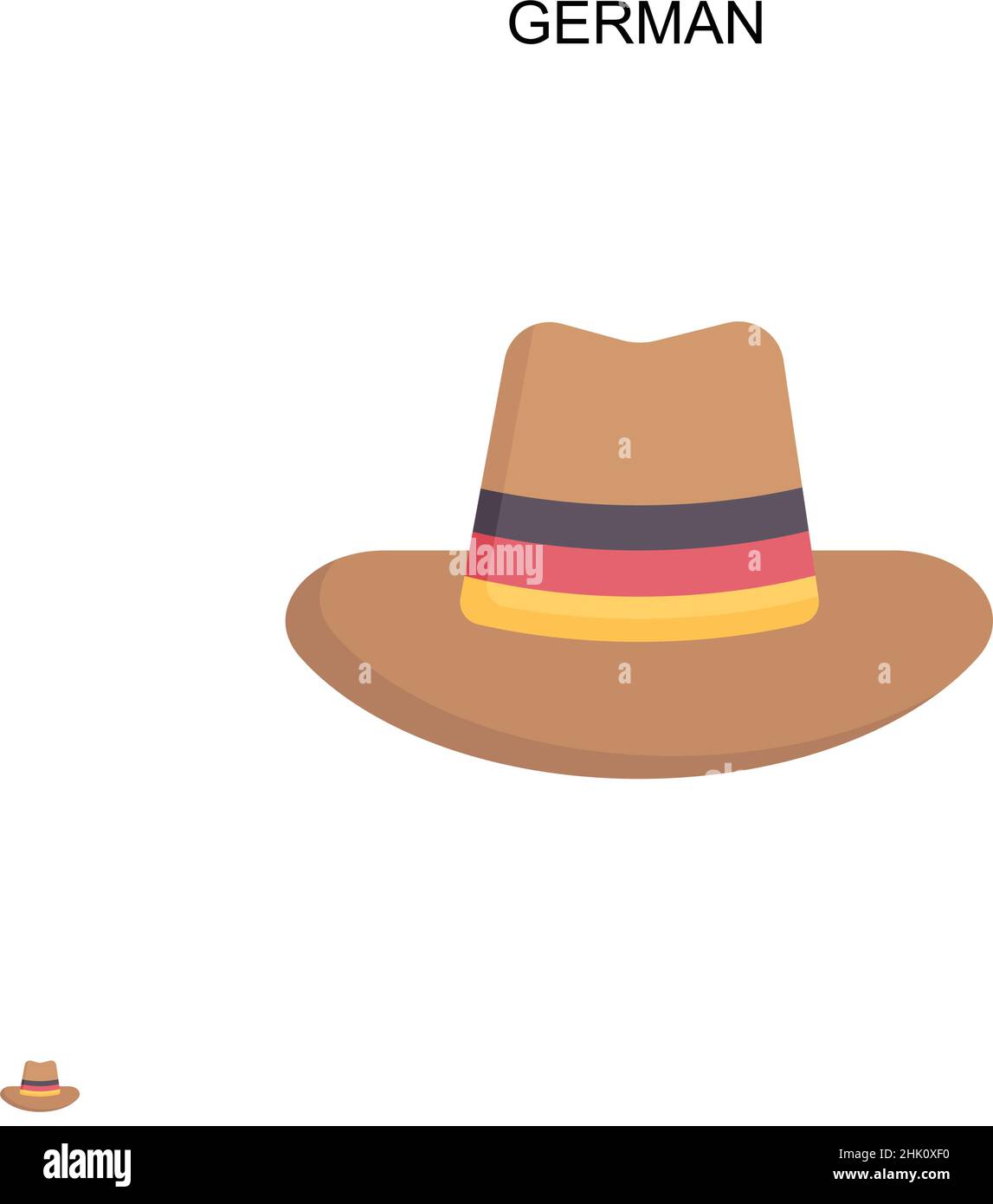 German Simple vector icon. Illustration symbol design template for web ...