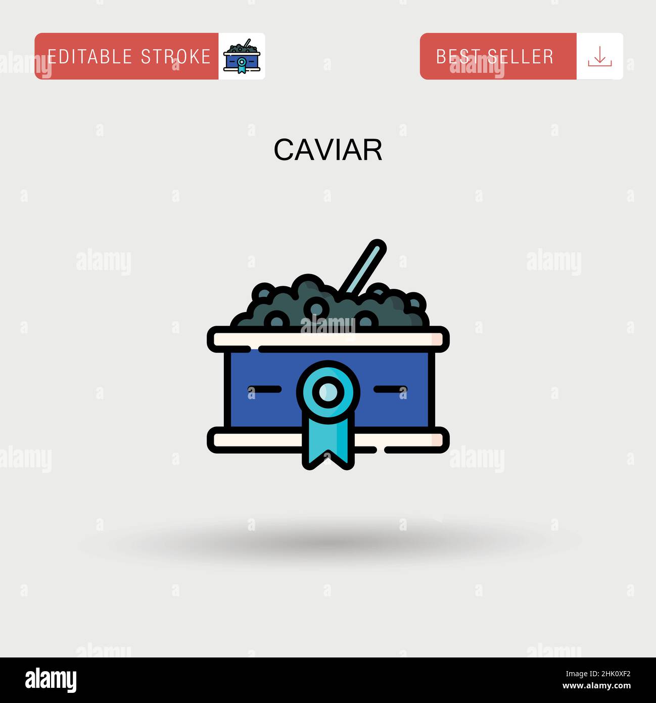 Caviar beluga Stock Vector Images - Alamy