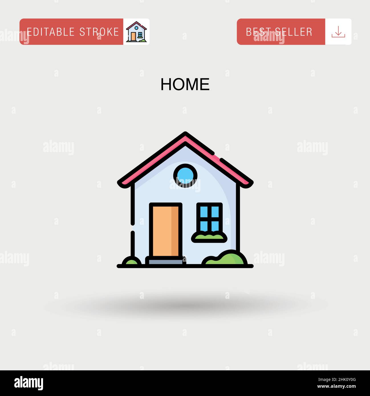 Home Simple vector icon Stock Vector Image & Art - Alamy
