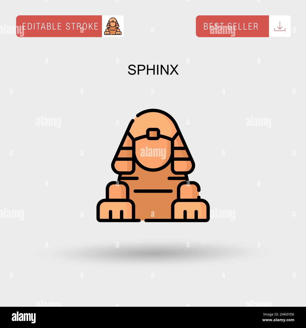 Great pyramid and great sphinx of giza Stock Vector Images - Alamy