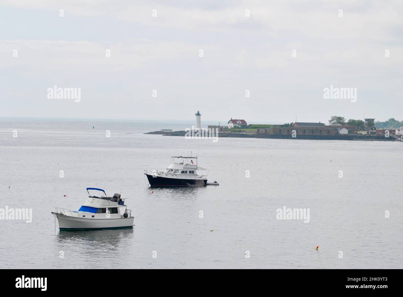 Fort Foster located along the southern coast of Maine at Kittery Point ...