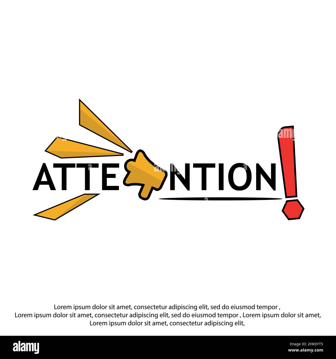 Please attention isolated banner Cut Out Stock Images & Pictures - Alamy