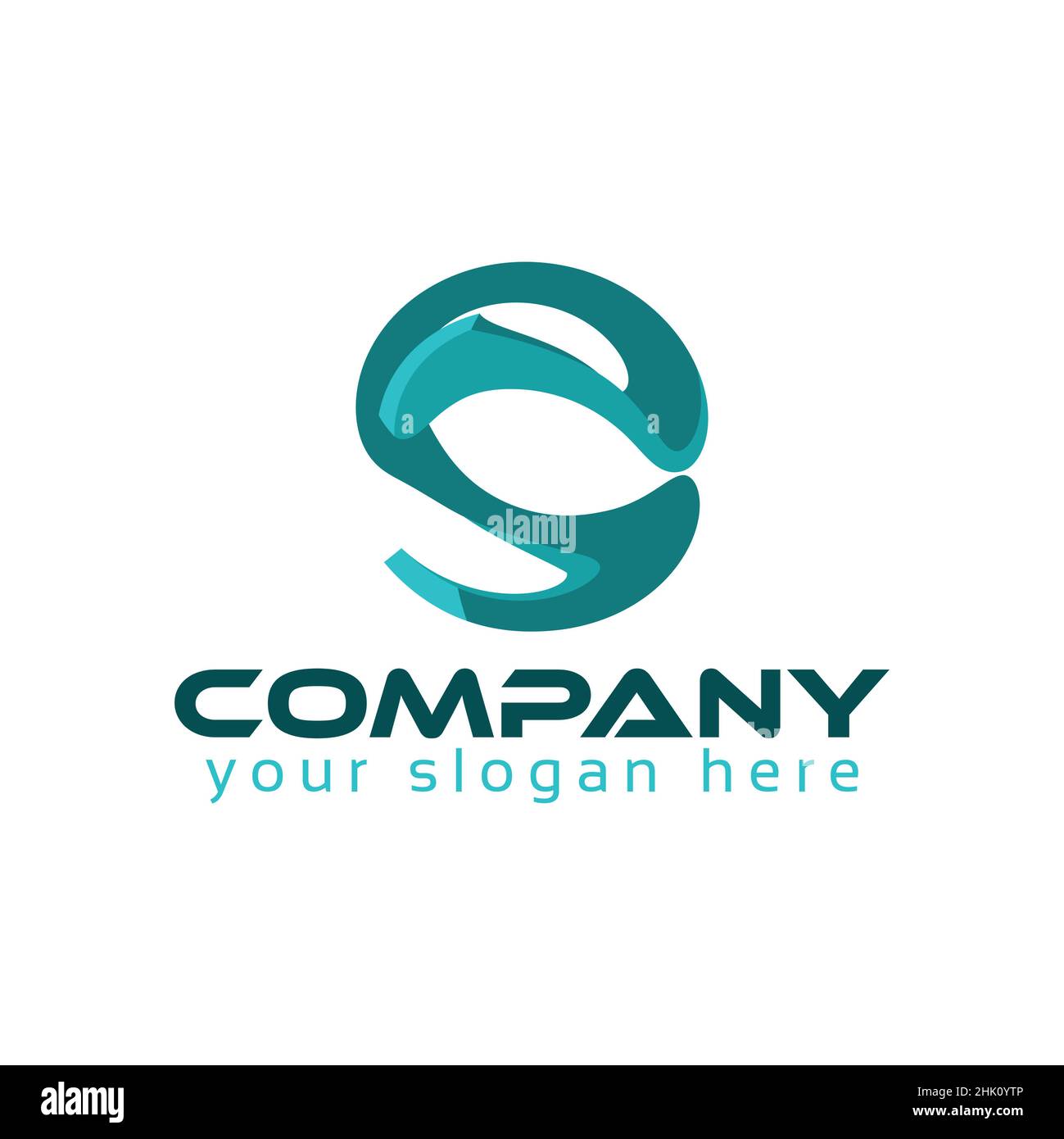 Letter S Circle Logo. Vector Illustration on white background Stock ...