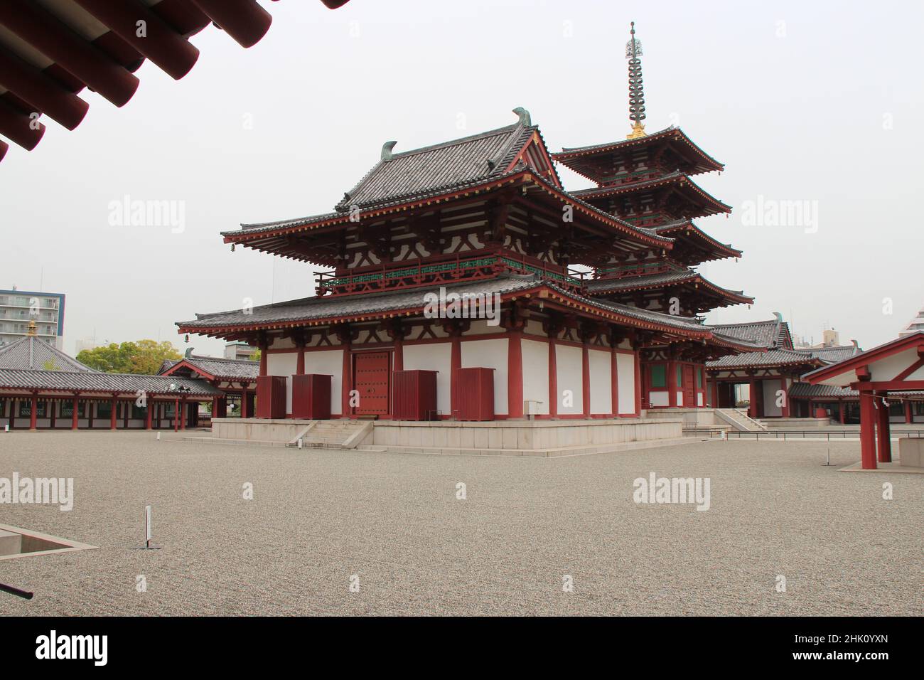 shinto temple (shitenno-ji) in osaka in japan Stock Photo - Alamy