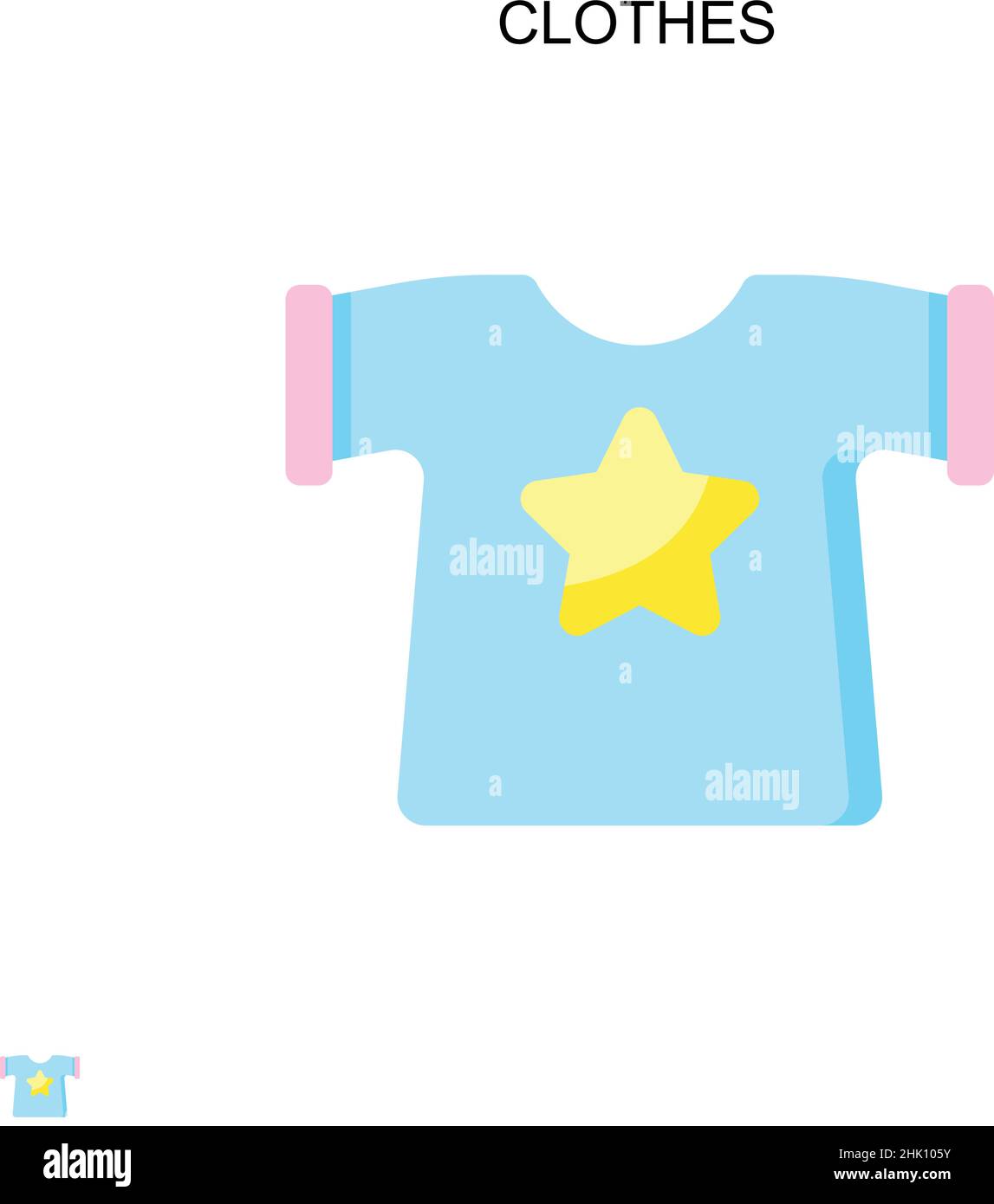 Clothes Simple vector icon. Illustration symbol design template for web ...