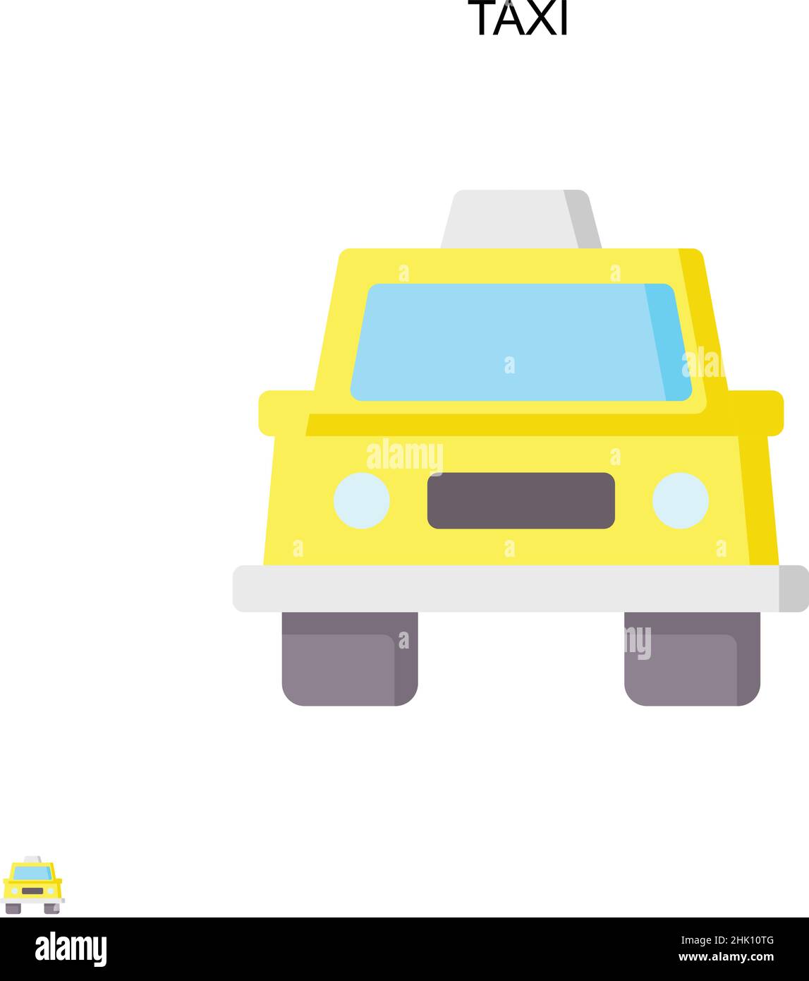 Taxi Simple vector icon. Illustration symbol design template for web ...