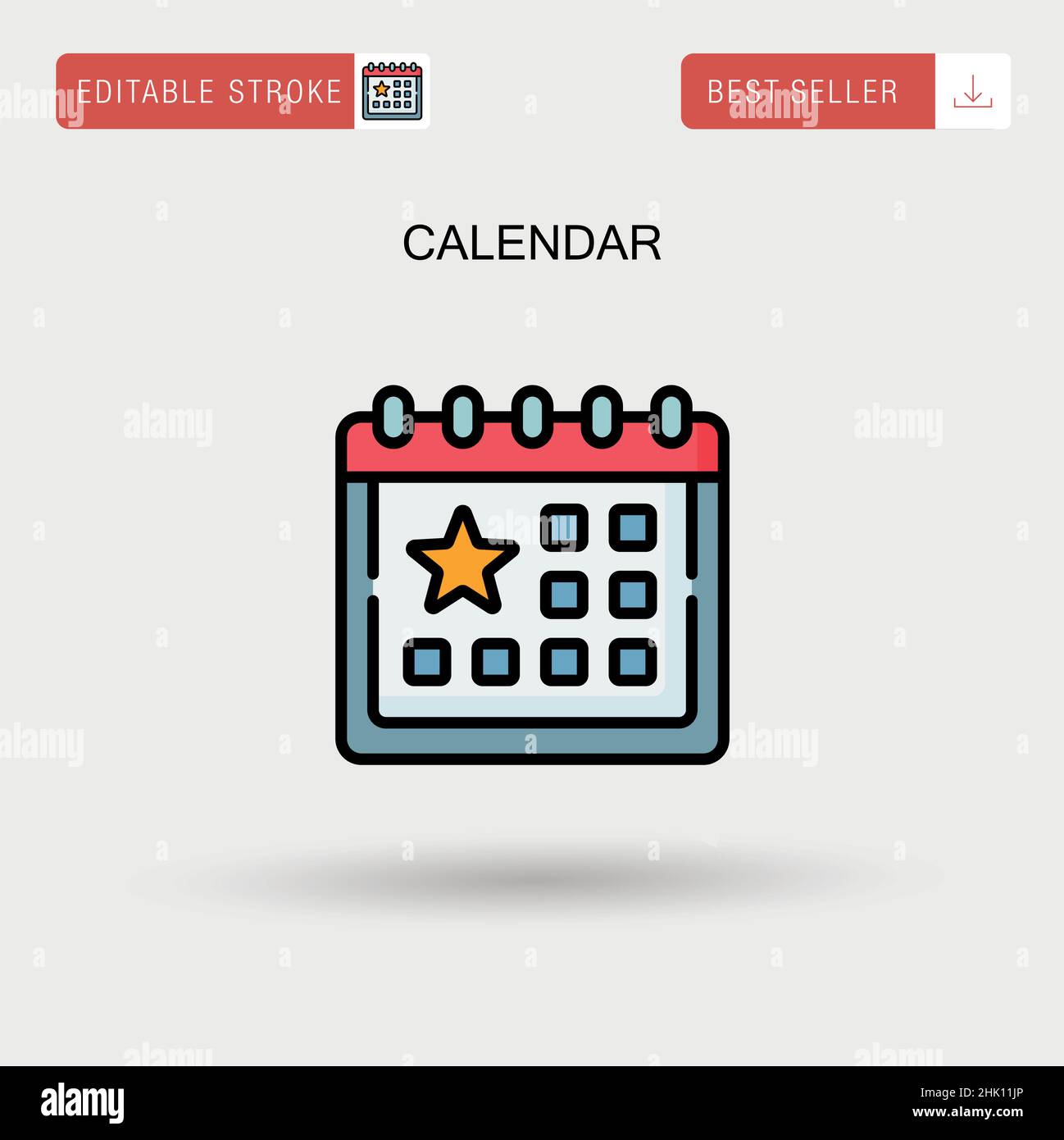 Calendar Simple vector icon Stock Vector Image & Art - Alamy