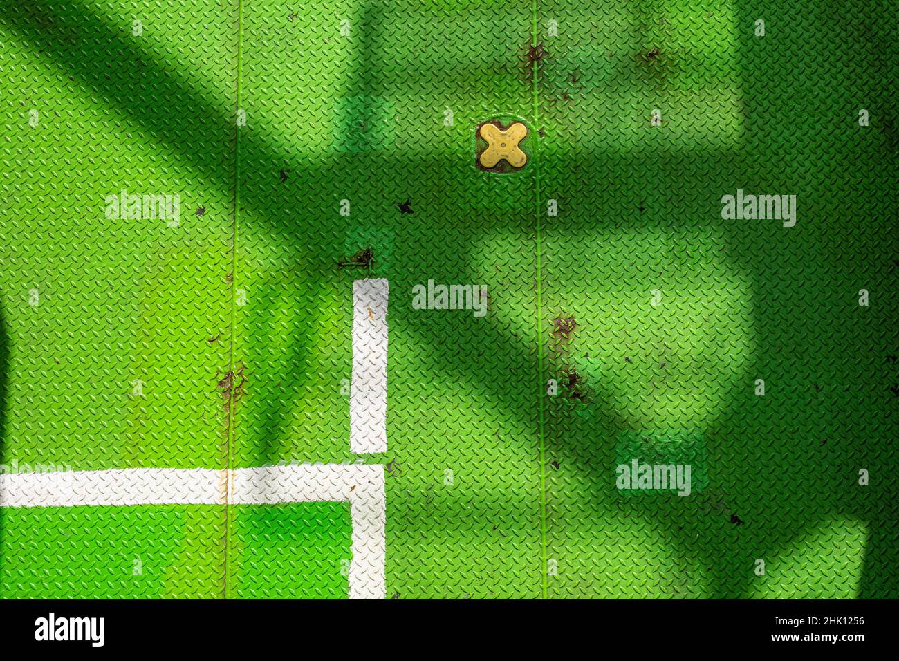 metal floor of a cargo ship Stock Photo - Alamy