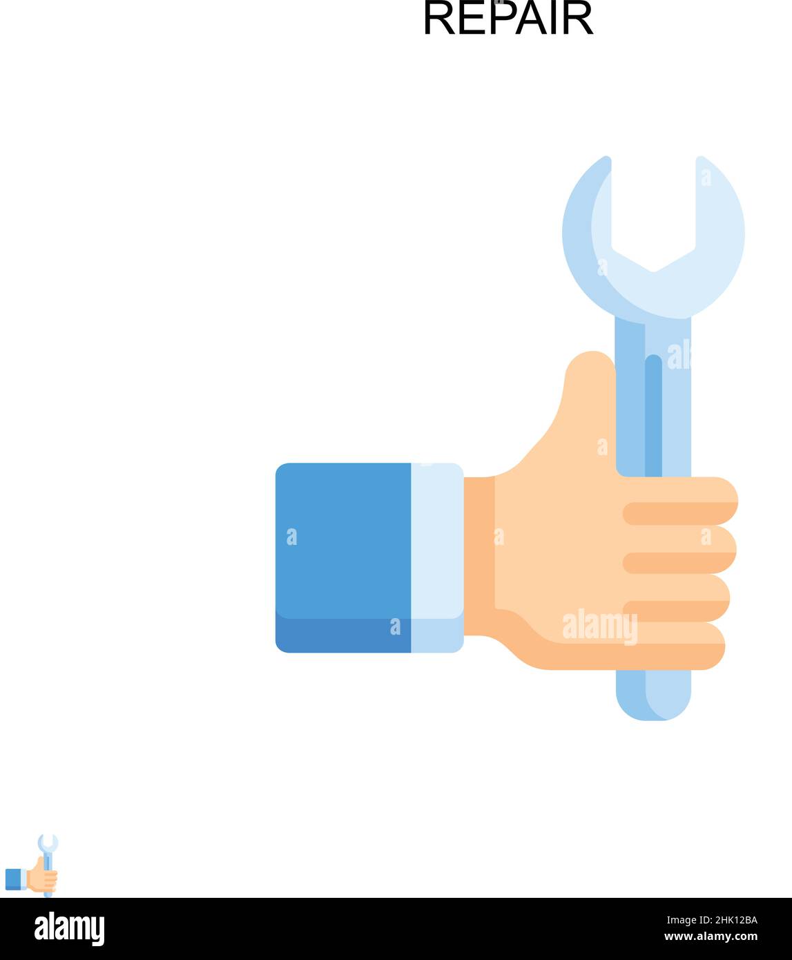 Repair Simple vector icon. Illustration symbol design template for web ...