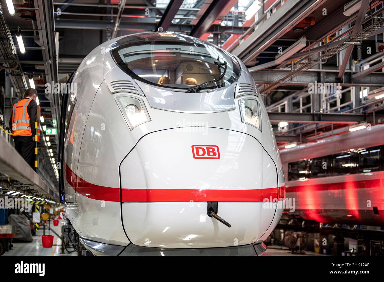 Berlin, Germany. 01st Feb, 2022. Deutsche Bahn's new ICE 3neo is on ...