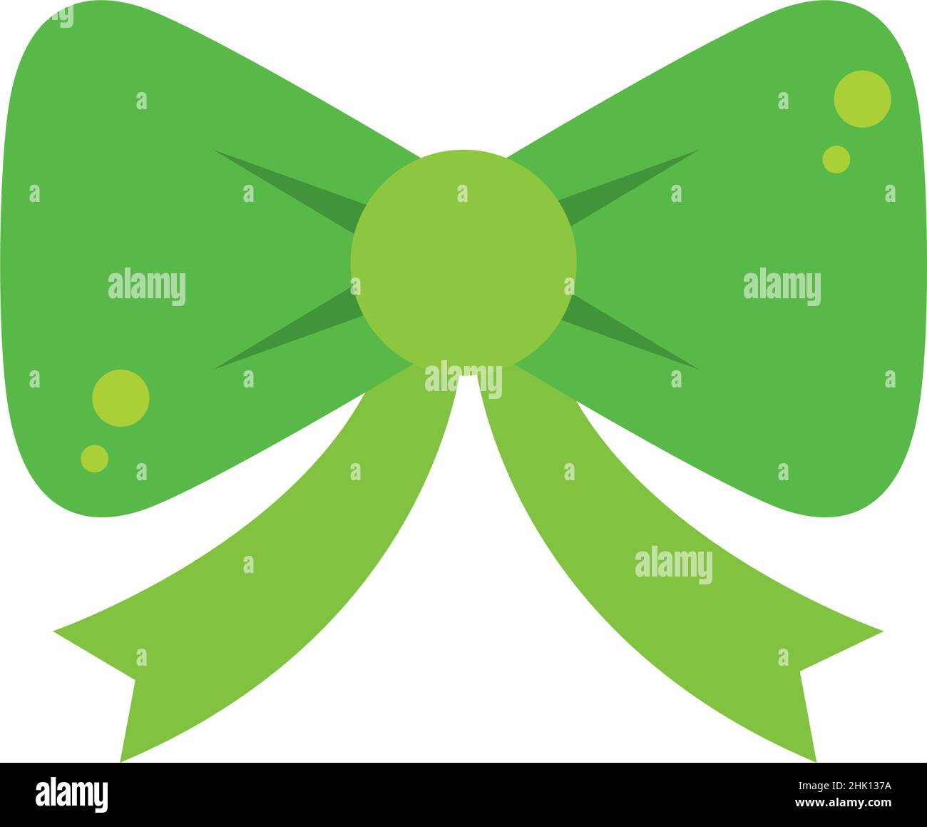 green gift bow Stock Vector Image & Art - Alamy