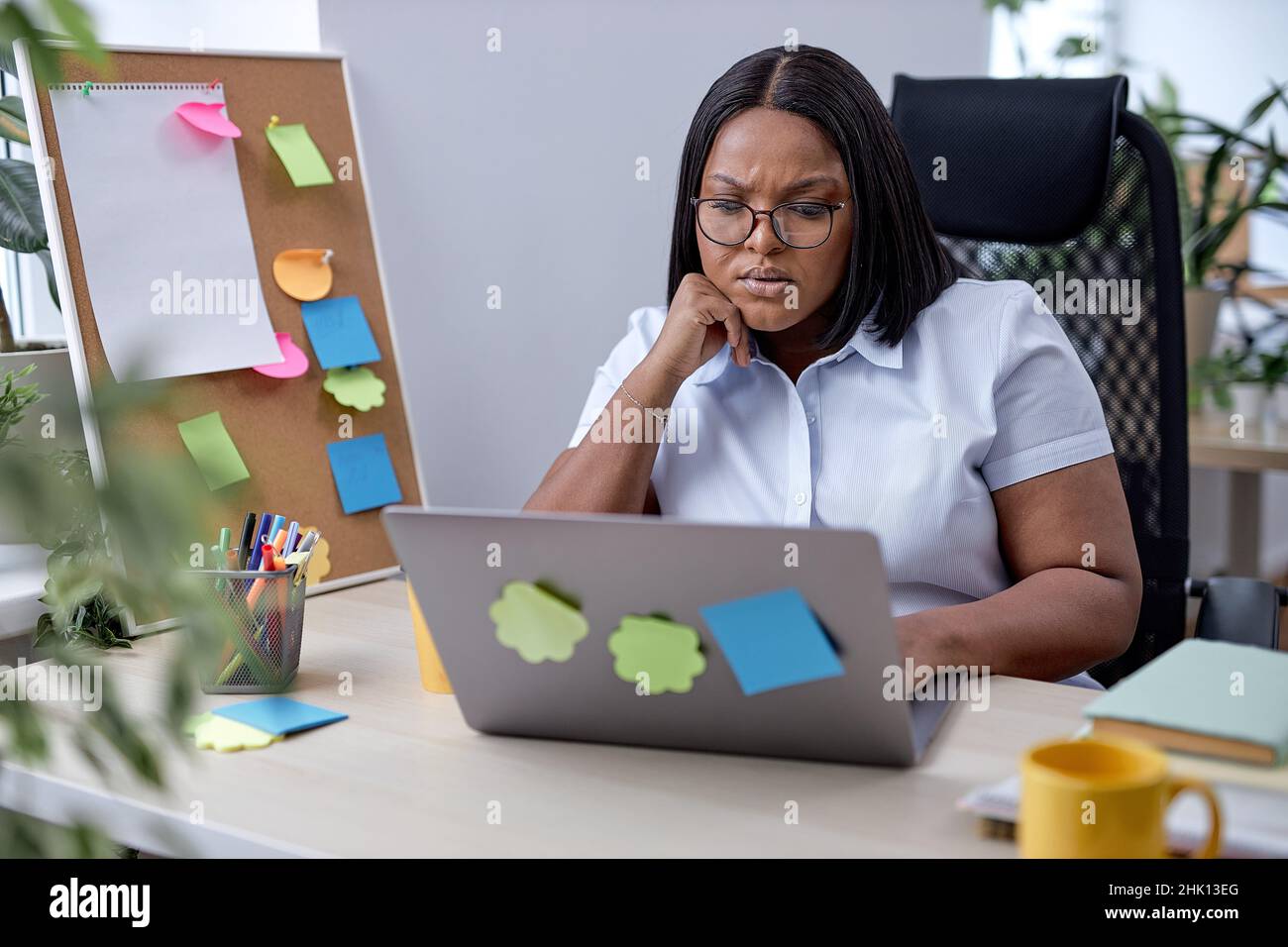 Overthinking woman hi-res stock photography and images - Alamy