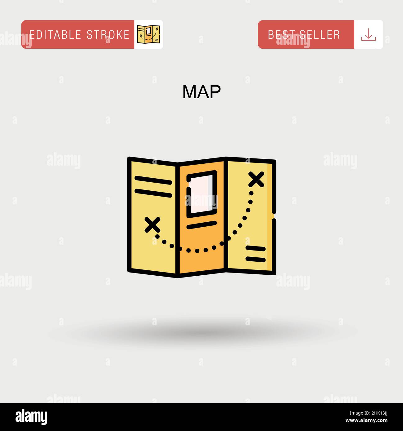 Map Simple vector icon Stock Vector Image & Art - Alamy