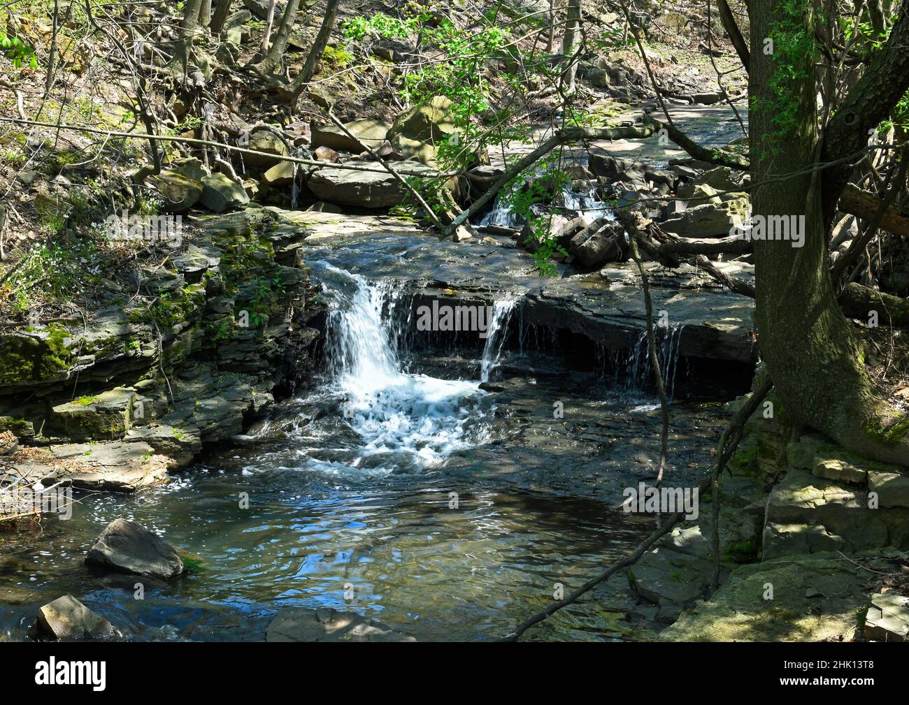 Wolf Creek is a flowing stream,waterfalls and part of a watershed which ...