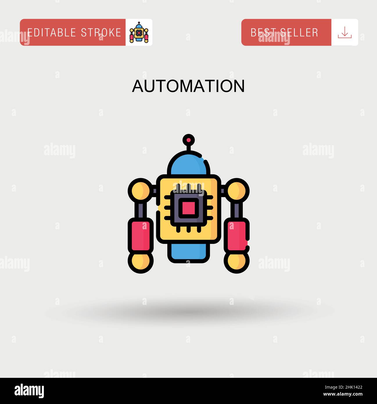Automation Simple vector icon Stock Vector Image & Art - Alamy