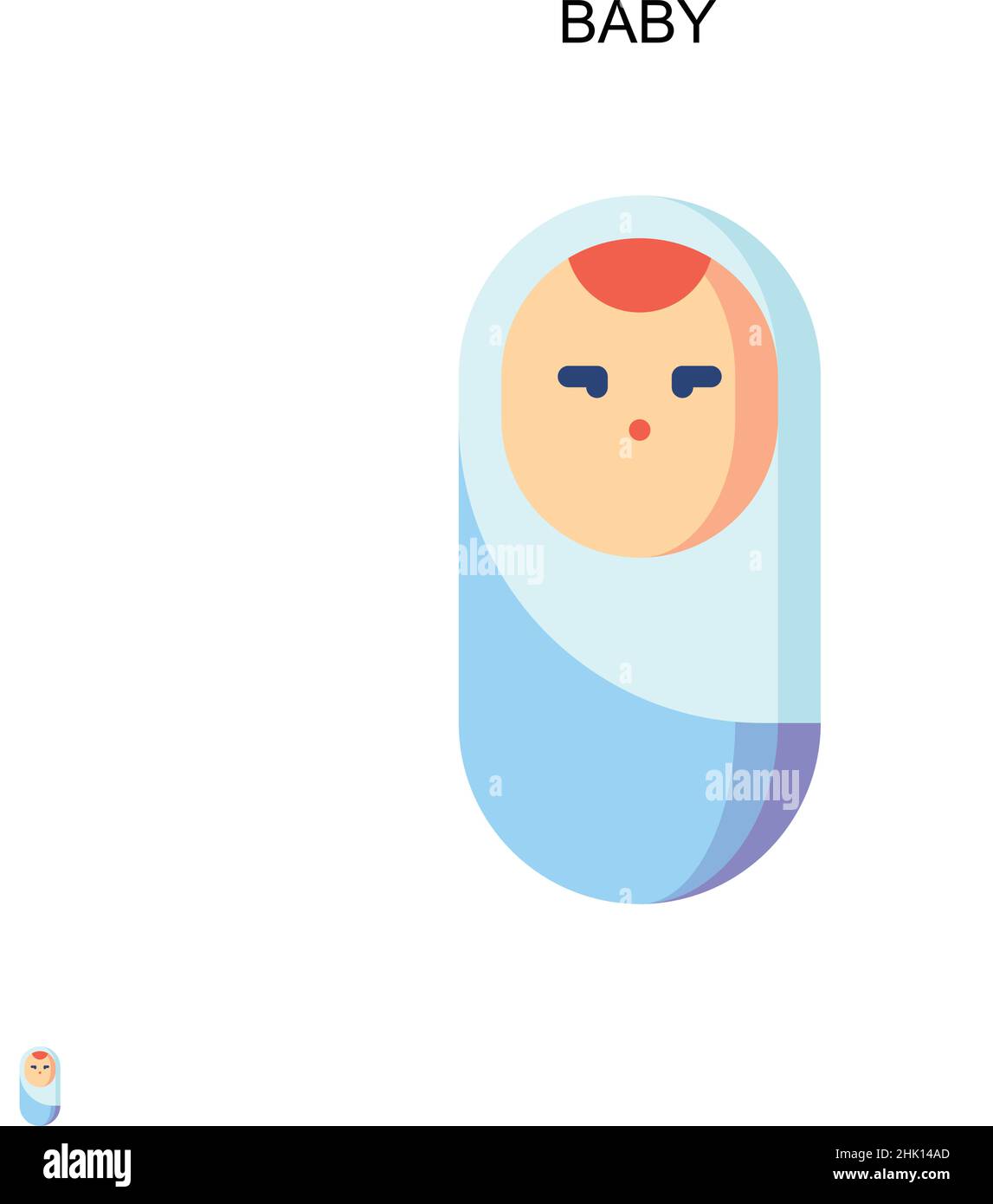 Baby Simple vector icon. Illustration symbol design template for web ...