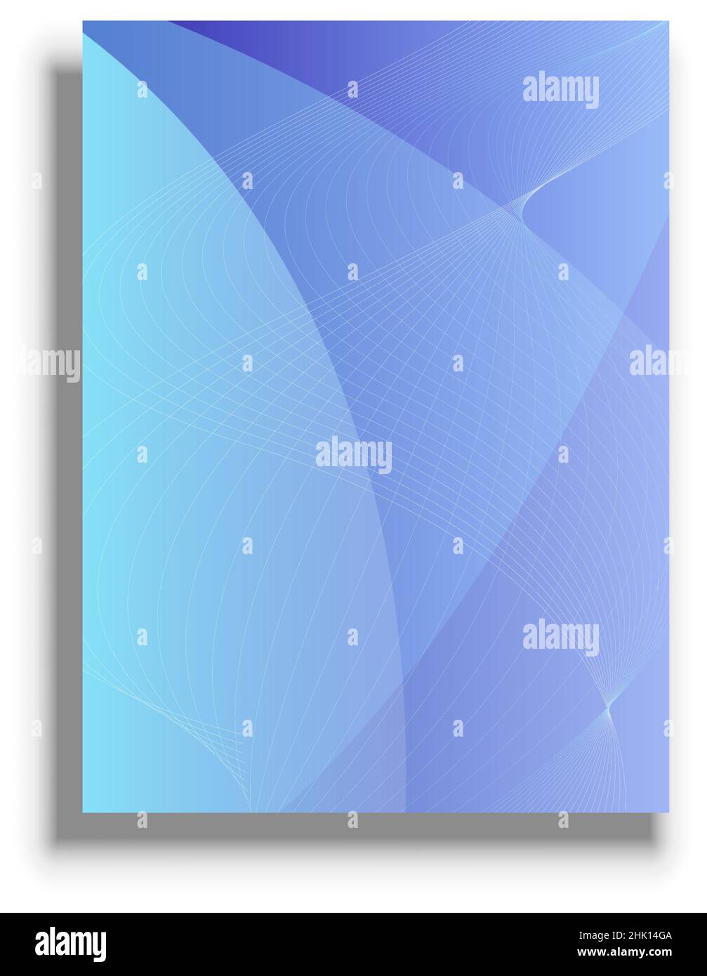 Presentation or book cover template, blue vector background, geometric ...