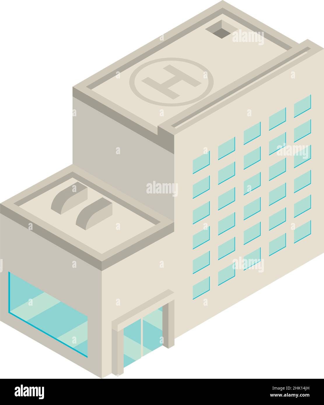 isometric hospital building Stock Vector Image & Art - Alamy