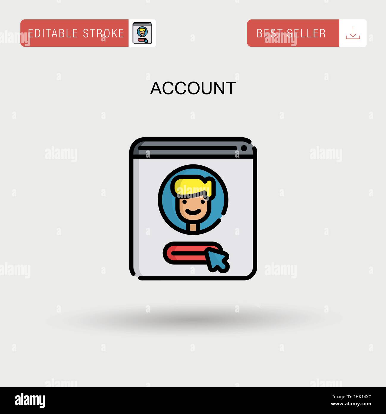 Account internet Stock Vector Images - Alamy