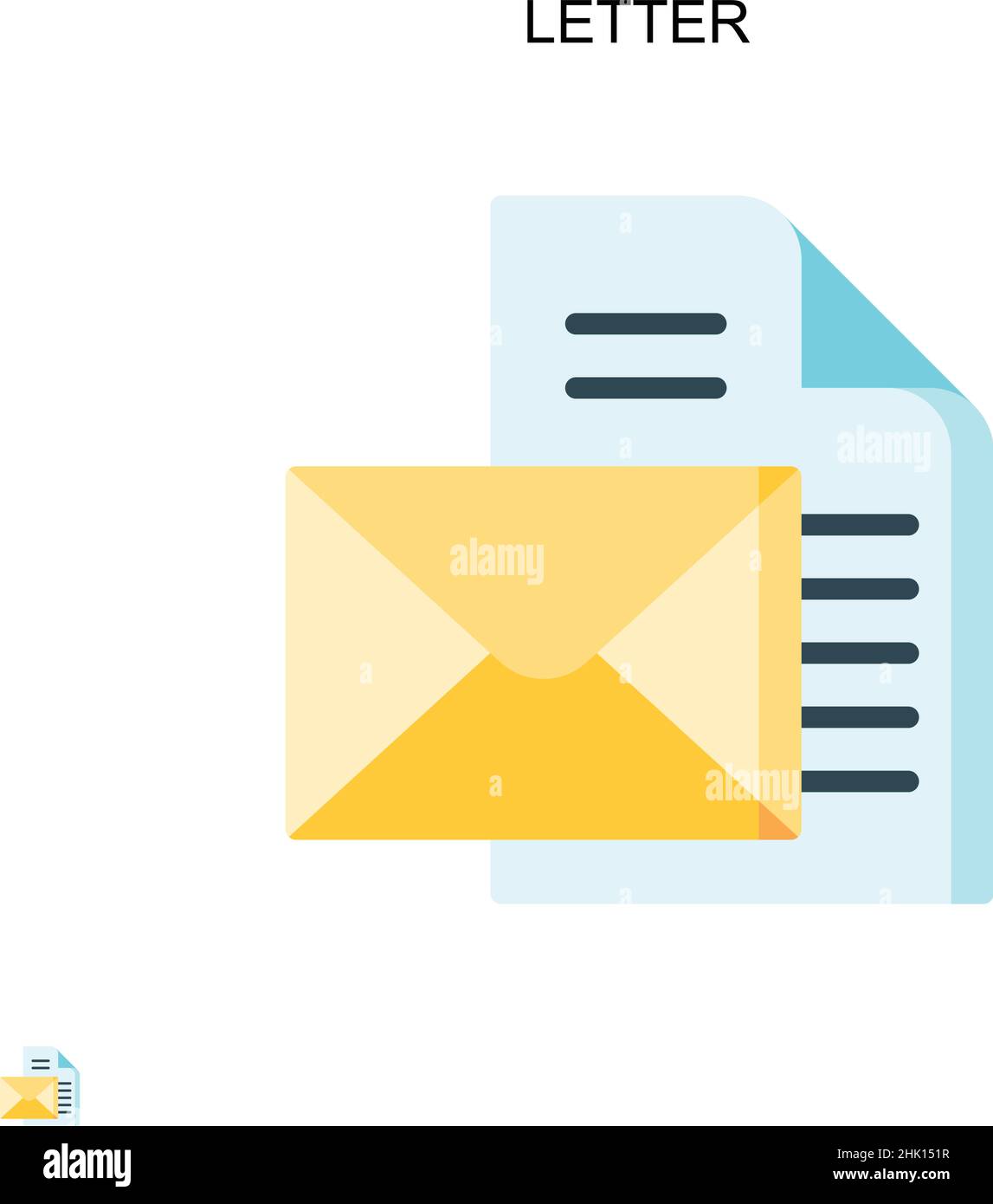 Letter Simple vector icon. Illustration symbol design template for web ...