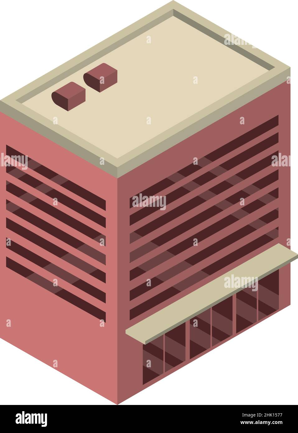 commercial building isometric Stock Vector Image & Art - Alamy